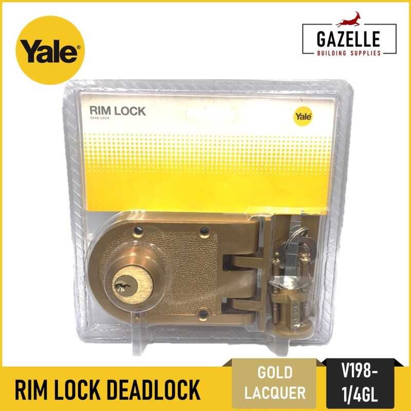 Yale Rim Lock Gate Lock Deadlock Single/Double Cylinder For Sliding And ...