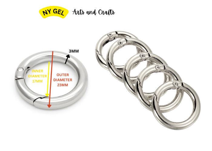 Spring Buckle Rings Spring Opening Purse Making Snap Trigger O-Rings ...