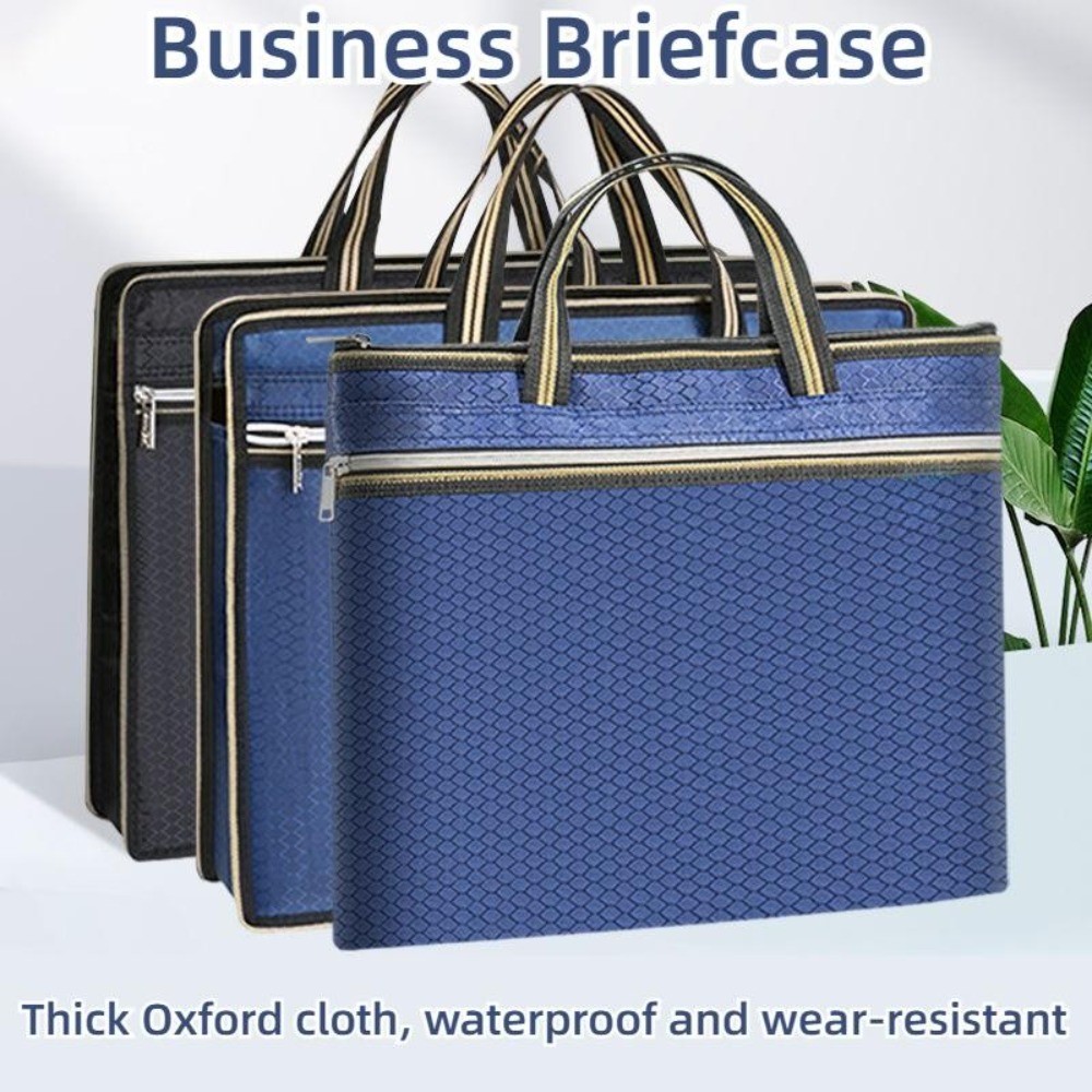 Large Capacity Briefcase Folder Tote Bag Storage Handbag Waterproof ...