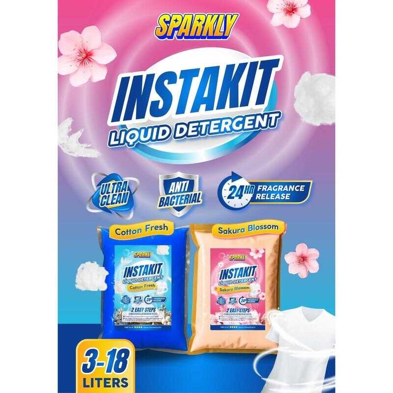 Sparkly Instakit DIY Liquid Detergent Kit Ultra Power Clean Formula, 3L ...