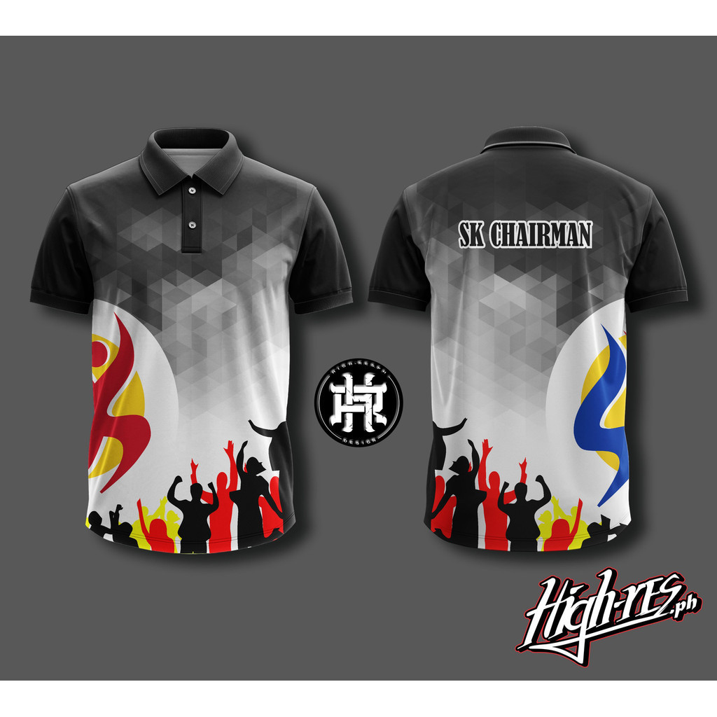 SK CHAIRMAN Barangay POLO shirt TANOD Uniform Full Sublimation Casual ...