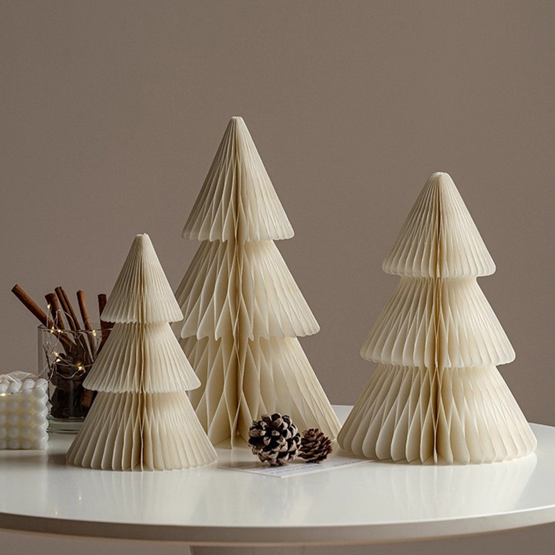 Christmas Honeycomb Tree Paper Tree-shaped Ornaments Creative Xmas ...