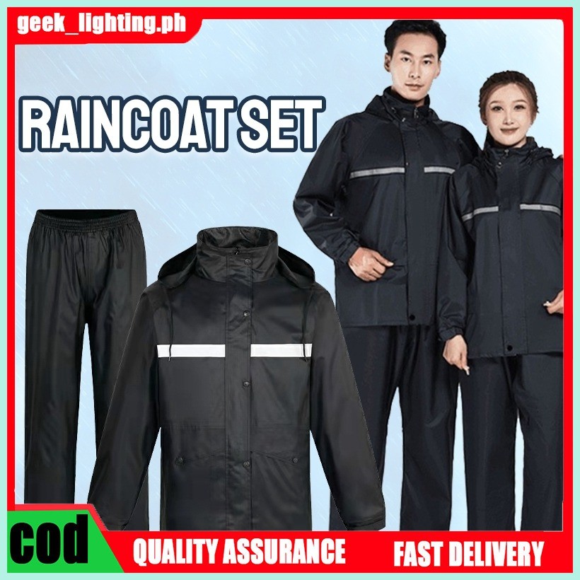 Titanium Raincoat Rubberized Makapal Kapote Popular Waterproof Raincoat ...