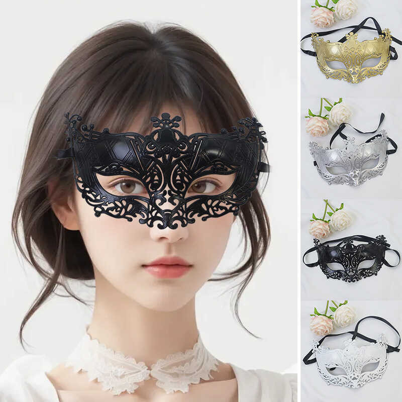 Party Half-Face Fox Mask for Women, Face Covering Halloween Masquerade ...