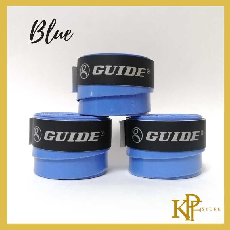 3Pcs. BLUE COLOR GUIDE OVERGRIP FOR LAWN TENNIS RACKET & BADMINTON Ab0 ...