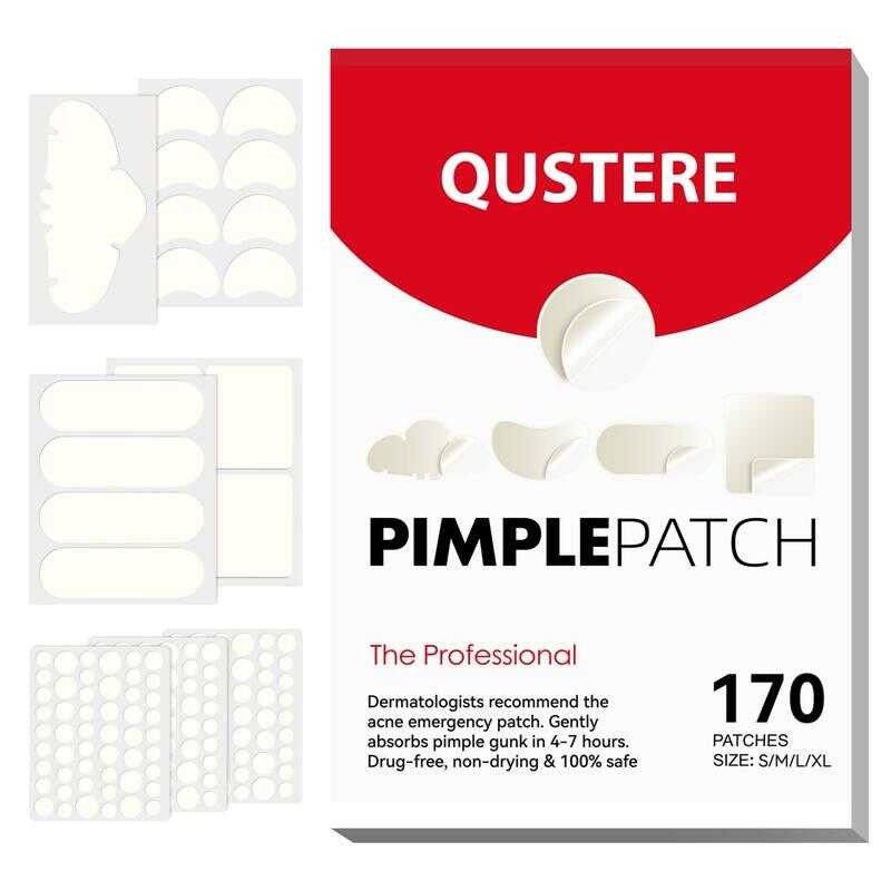 Large Pimple Patches For Face, Hydrocolloid Acne Patches, Variety ...
