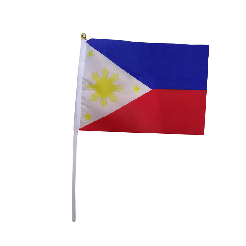 Nylon Philippine Small Handle Flag Philippine Flag With Stick ...