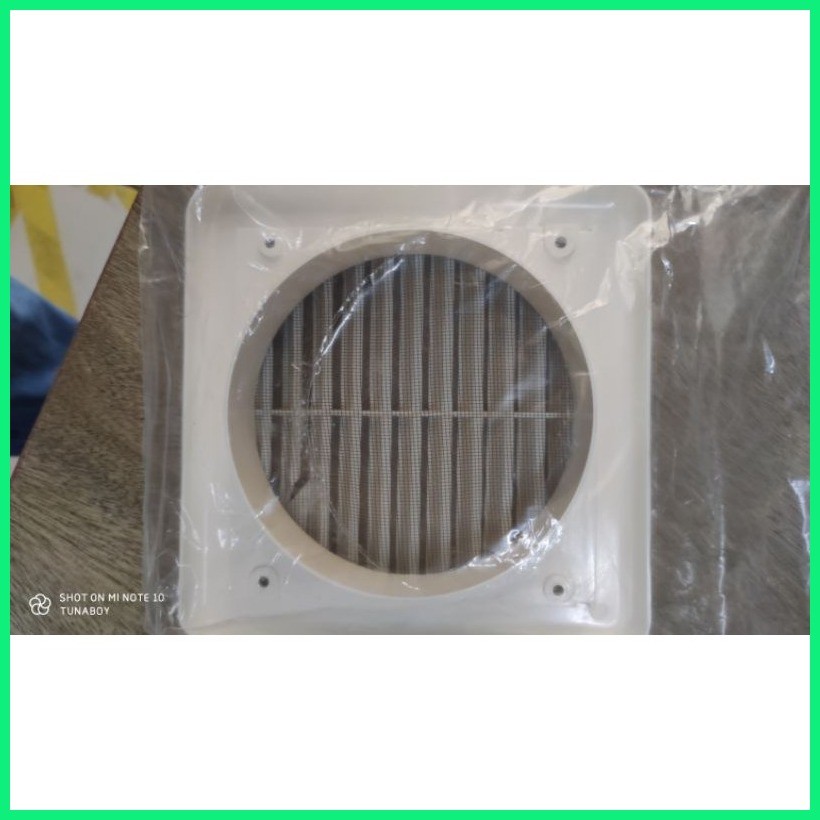 PVC Fixed Exhaust Louver With Screen 6 Inch | Shopee Philippines