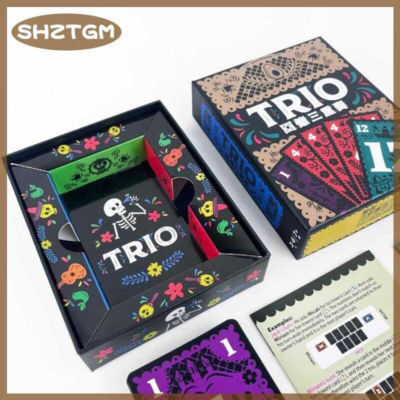 Tt SHZTGM 1 Set Strategic Matching Card Games Trio Board Perfect For ...