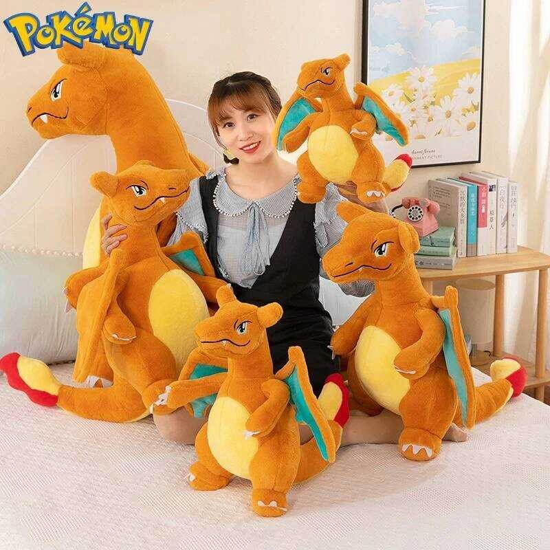 CM Big 2 Size Charizard Plush Cartoon Anime Plushies Soft Doll Pillow ...