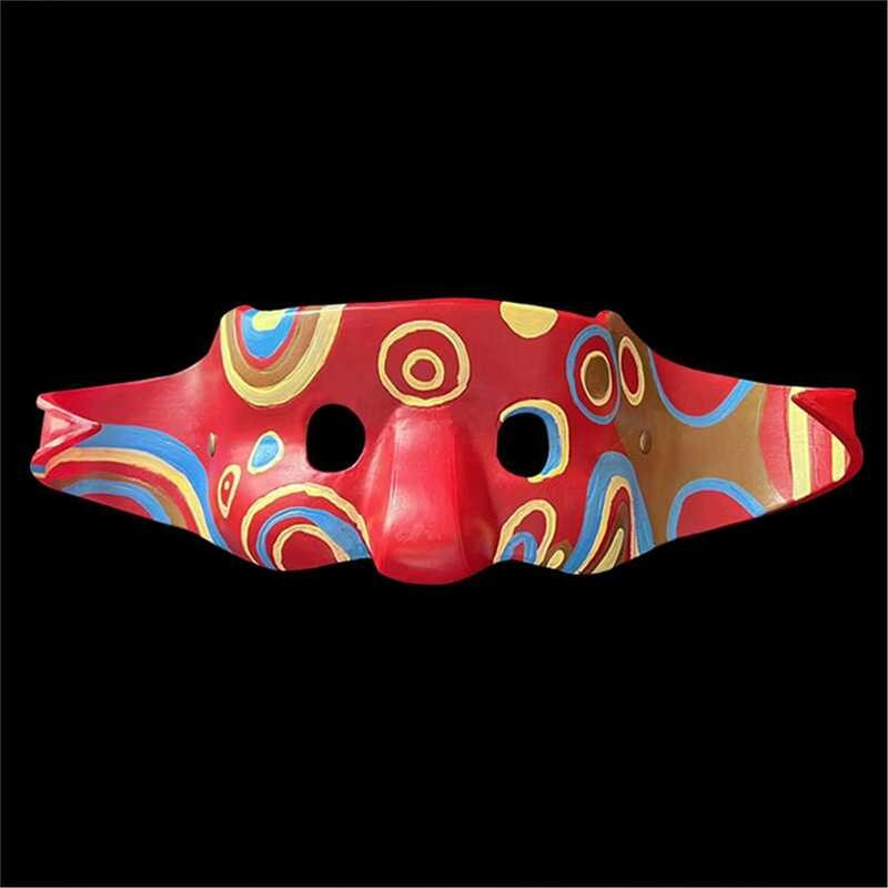 Halloween Daniel Wu Style Mask Adult Men's Handsome Azu Half Face Mask ...