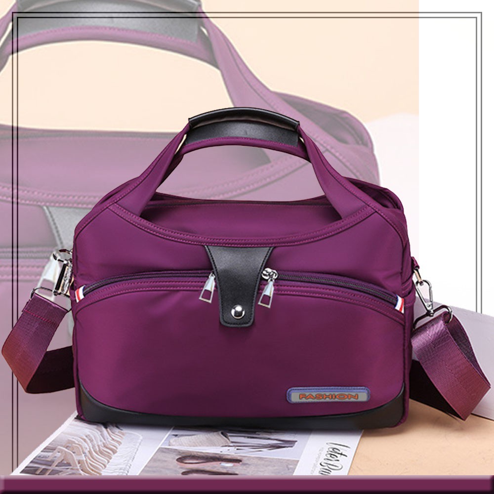 JINGPIN WOMENS HIGH QUALITY RAVISHING BAG WITH SLING [VIOLET] | Shopee ...