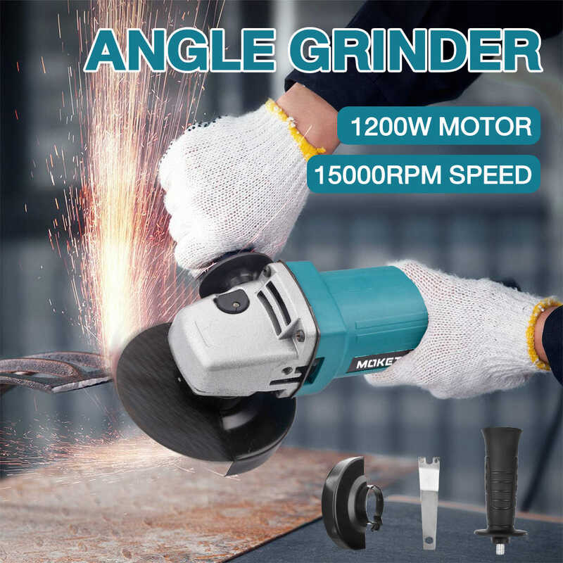 MOKETA 1200W Angle Grinder Heavy Duty Original 4 -Inch Grinding Corner ...