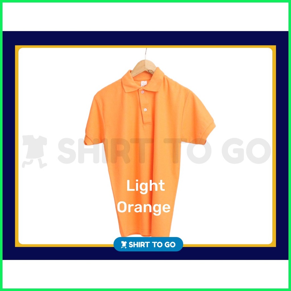 APRICOT CRUSH / 2024 Color of the Year / SOFTEX Plain POLO SHIRT ...