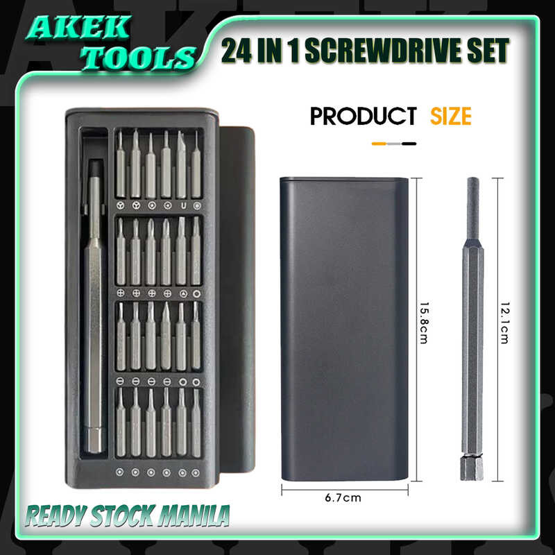 Super8 24 In 1 Screwdriver Set Magnetic Bit Phillips Torx Precision ...