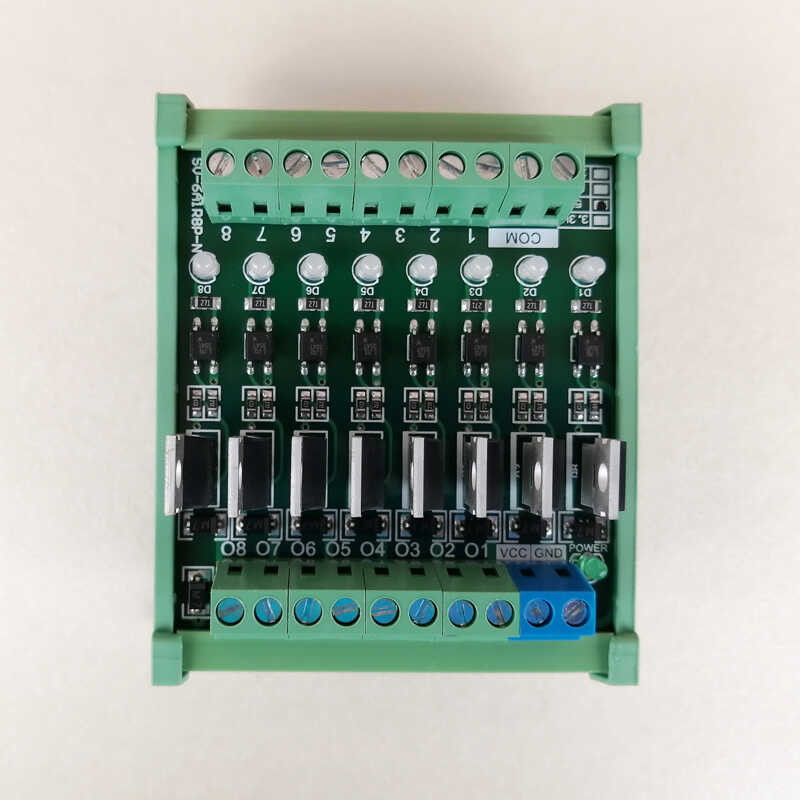 PLC Amplifier 8-Channel Transistor Module IO Board DC Output Protection ...