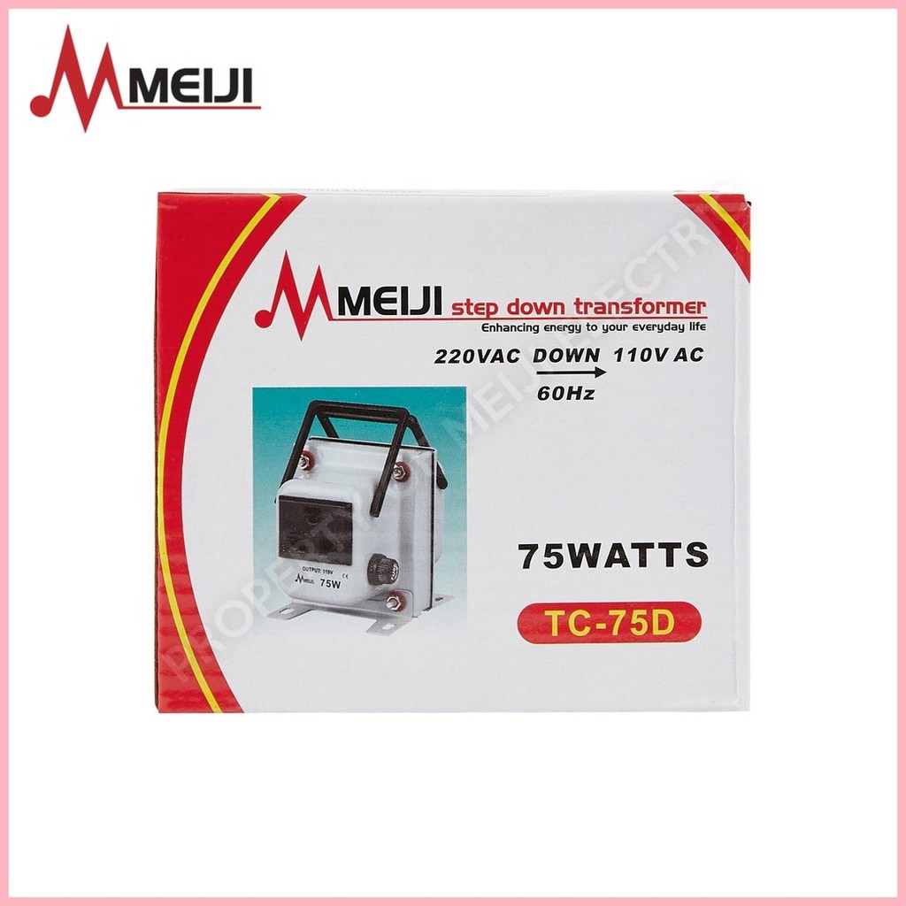 Meiji Step Down Transformer 75 Watts Step-Down Transformers 75 Watts Tc ...