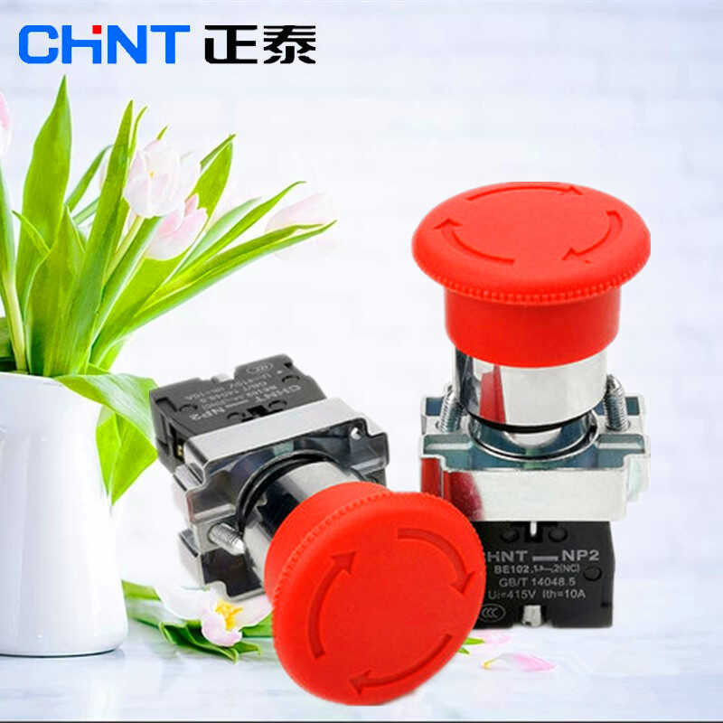 Chint Emergency Stop Switch NP2-BS542 Emergency Stop Switch Mushroom ...