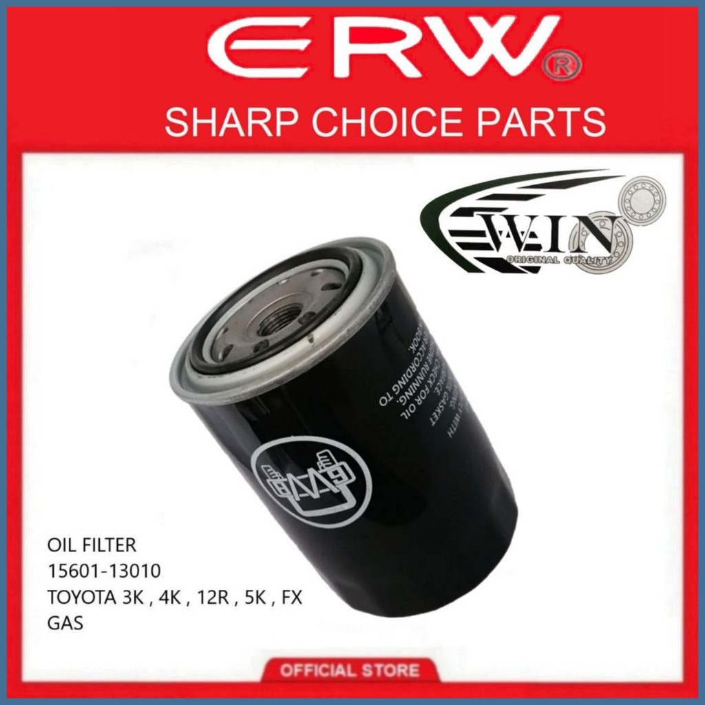 ♈ OIL FILTER ( 15601-13010 ) TOYOTA 3K,4K,5K GAS (SHORT) | Shopee ...