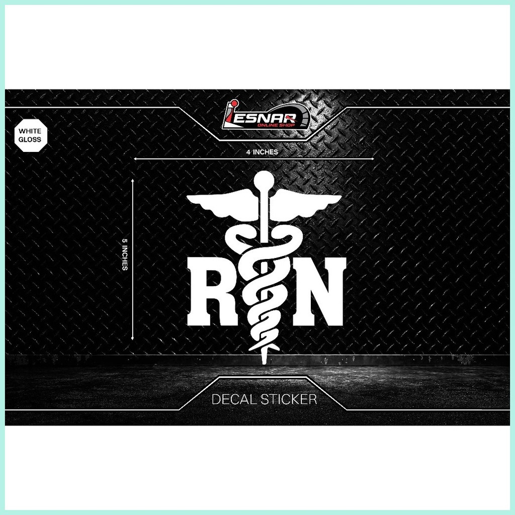 Nurse RN Decal Sticker | Shopee Philippines