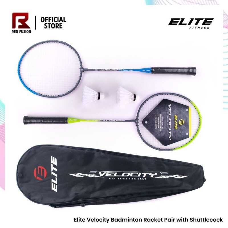 Elite Velocity Badminton Racket Pair With Shuttle | Shopee Philippines