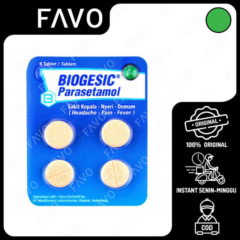 Biogesic COD Headache Medicine - 4 Tablets Anti-Inflammatory And ...