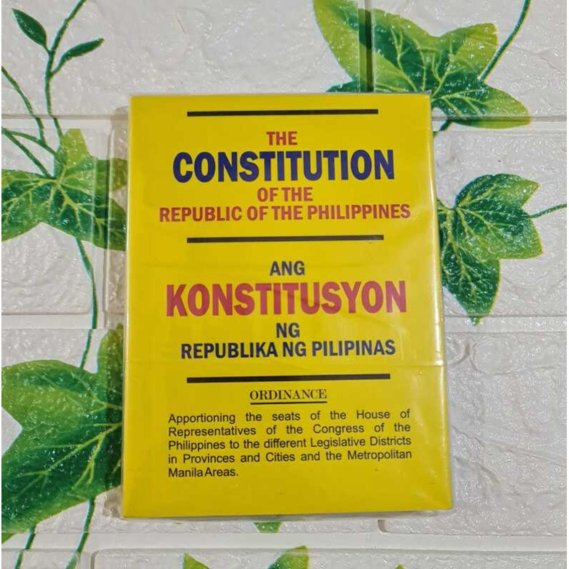 The Constitution Of The Philippines Ang Kontitusyon Republika Ng ...