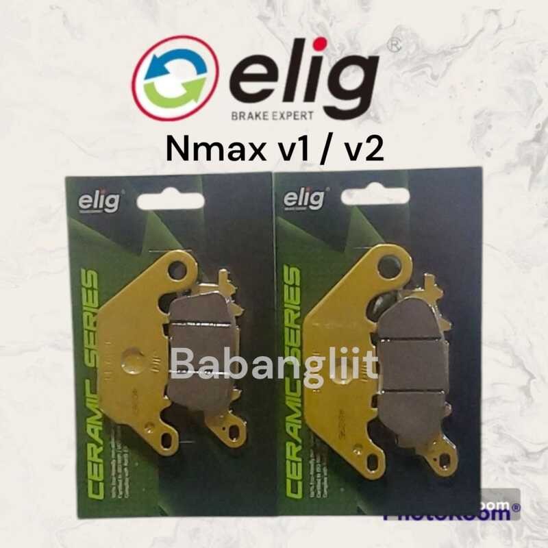 ELIG CERAMIC BRAKE PADS NMAX V1 / V2 V2.1 (Frt & Rear) B9f | Shopee ...
