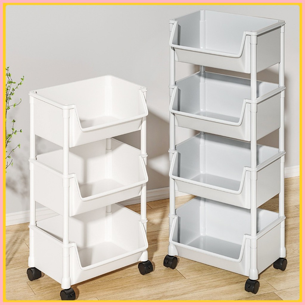 COD Organizer Rack Trolley Cart kitchen Storage Rack with Wheels ...