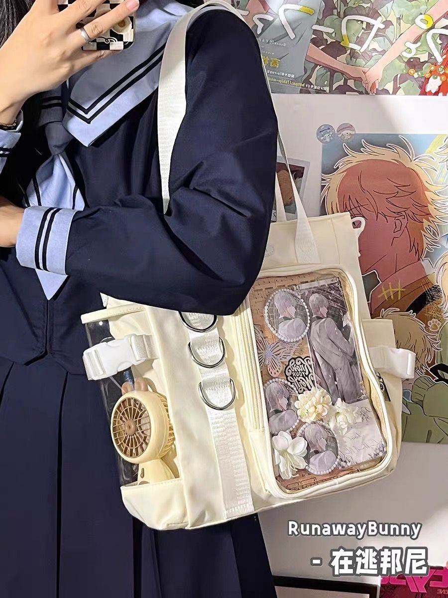 Large Capacity Student Shoulder Bag for Class Female Japanese Schoolbag ...