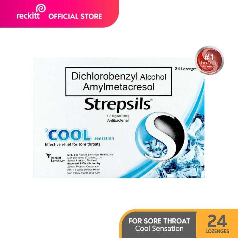 Strepsils Cool Sensation Medicine Lozenges Pack Of 8 X 3 (24 Pcs) For ...