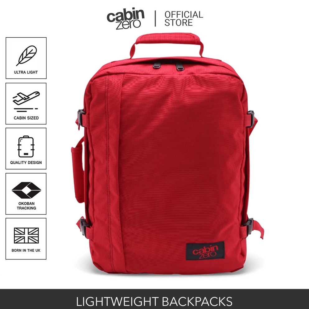 CabinZero Classic 44L Backpack Hand Carry Luggage Travel Bag | Shopee Philippines