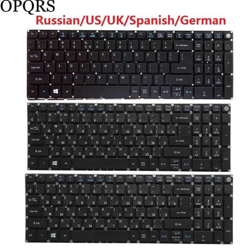 Russian 2 96 Ru/Us/Uk/Spanish/Latin/German Laptop Keyboard For Acer ...