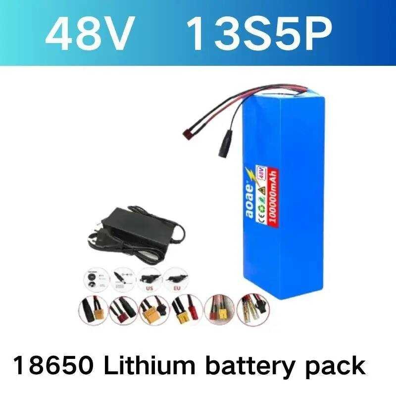 13S5p 1 A 48V 100000Mah 100Ah Lithium-Ion Battery Pack With 1000W Bms ...