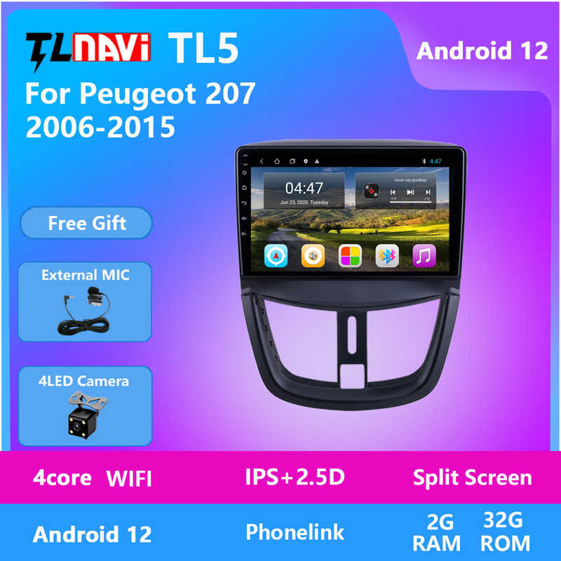 A Product Suitable For Peugeot 207 Car Android GPS Large Screen In-Car ...