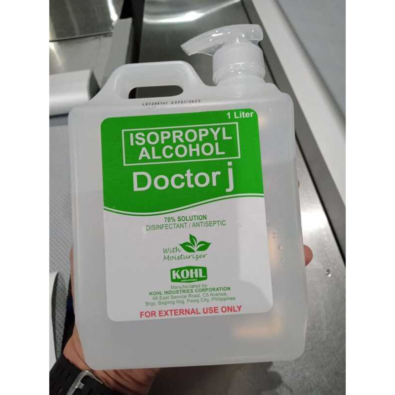 DOCTOR J Isopropyl Alcohol Pump 1Liter F2a 10f 76a | Shopee Philippines