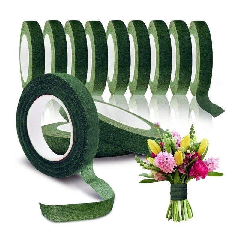 5/10 Pcs Flower Bouquet and Stem Tape Flower Tape Florist Elastic Tape ...