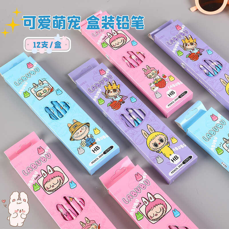 S I ⭐Aa N T O C K.⭐ A New Style LABU Pencil Cartoon Box Set For ...