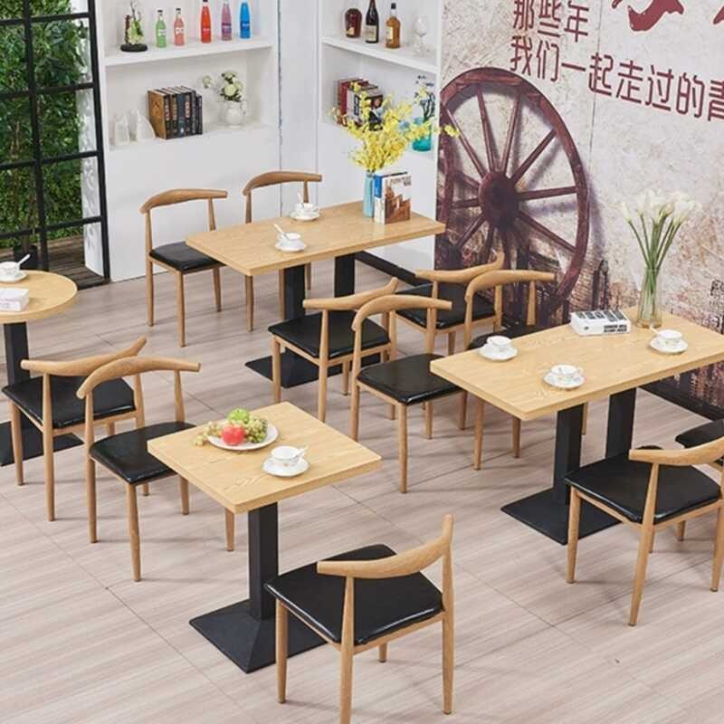 Fast Food Dining Set Simple Cafe Snack Milk Tea Dessert Shop Canteen ...