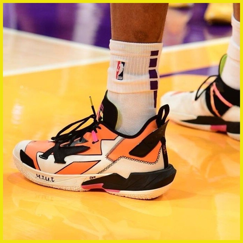 Russell Westbrook Why Not Zer0.4 Orange Black NBA Basketball Shoes For ...