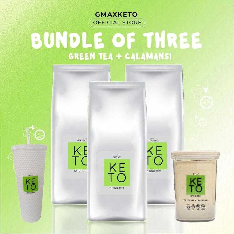GMAX KETO Green Tea Calamansi Keto Drink Bundle Of Three 1 Kilo Pack ...