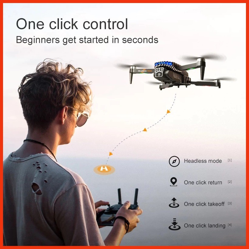 COD drone with three camera 4k original Pro Wifi FPV Infrared Obstacle ...