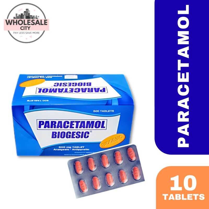 Biogesic Paracetamol Tablets 500Mg - 10 Pack For Pain Relief & Fever ...