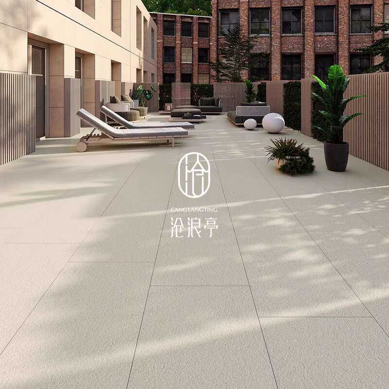 Villa Garden Courtyard Quartz Outdoor Yard Paving Stone Exterior Wall ...
