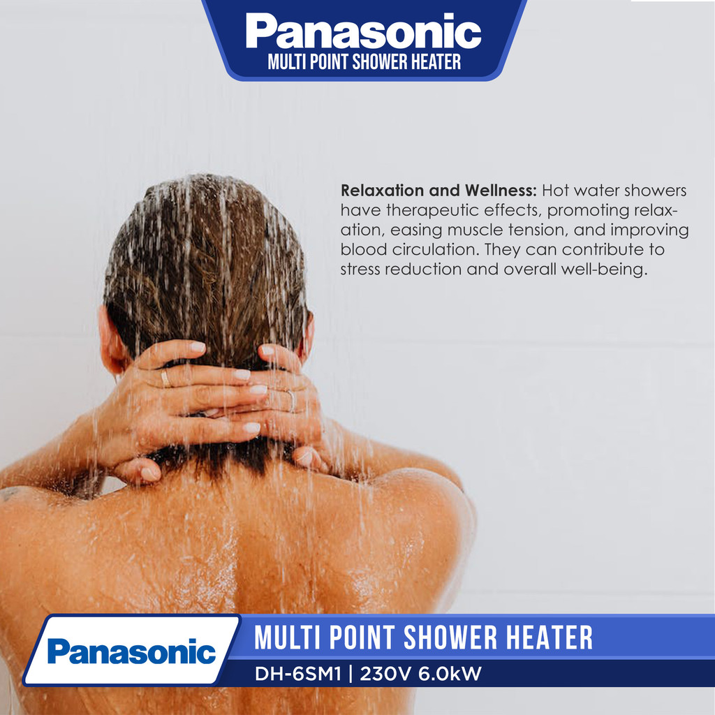 Water Heater Multi Point Compact Shower Heater Panasonic (DH-6SM1 ...