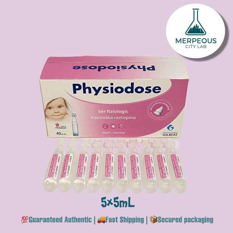 Physiodose Saline Solution 5X5ml For Nebulizer, Eye, Nose And Ears Drop | Shopee Philippines