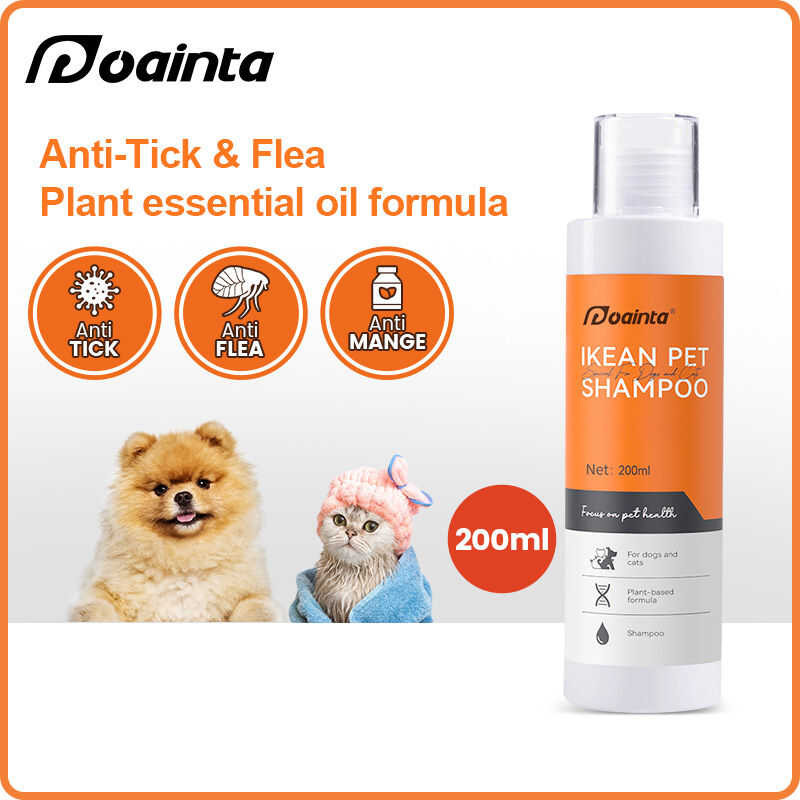 PUAINTA Anti Ticks Flea Shampoo For Dogs And Cats Plant Essential Oil ...