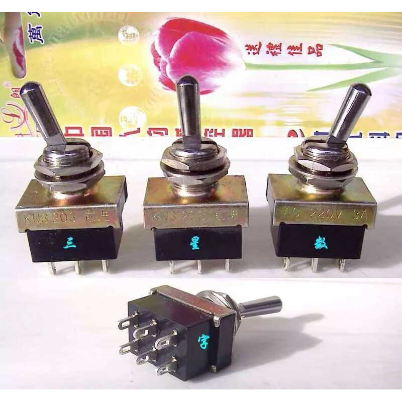 KN3-203 Three-position Double-row Twist Switch (3A) | Shopee Philippines