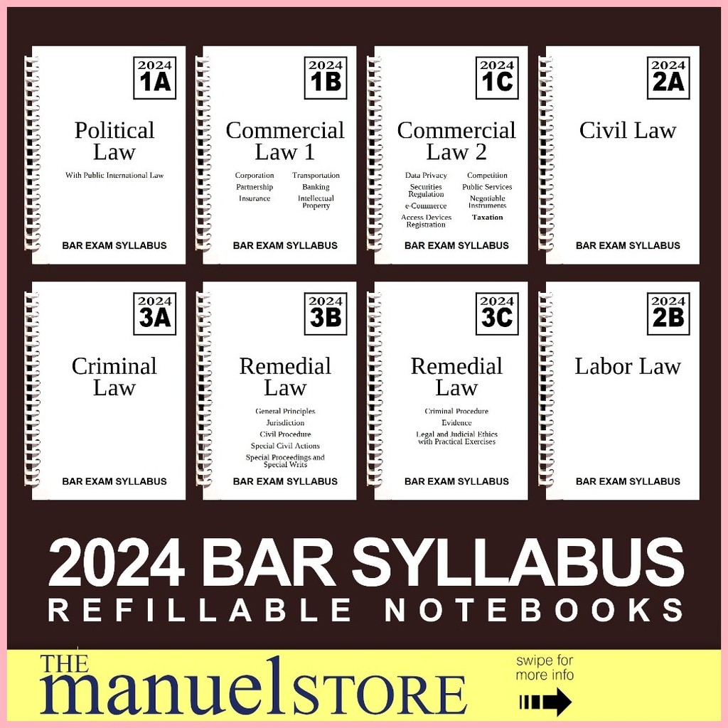 Bar Syllabus (2023/2024) - Examination Notebook Outline Space for Exam ...