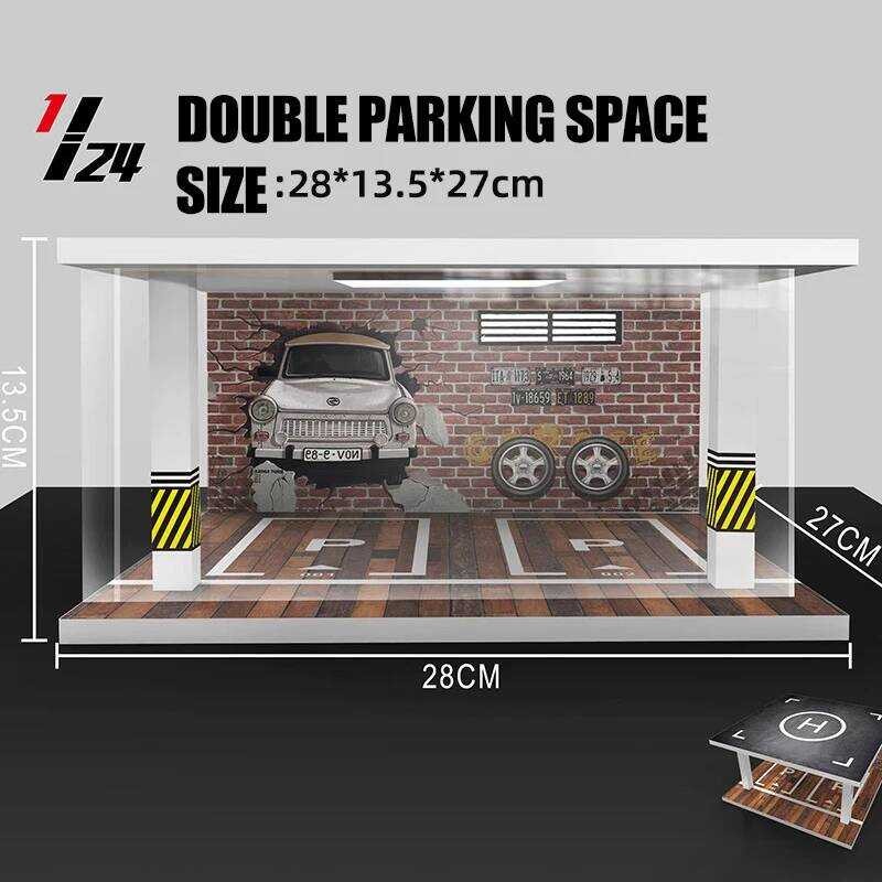 1/32 1/24 1/18 Scale Lighting Parking Lot Assembly Toy Diecast Alloy ...